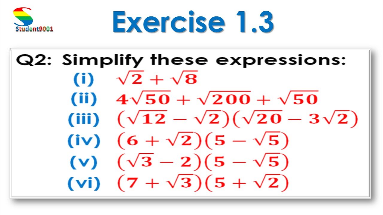 10th General Math Exercise 1.3 Question 2 - YouTube
