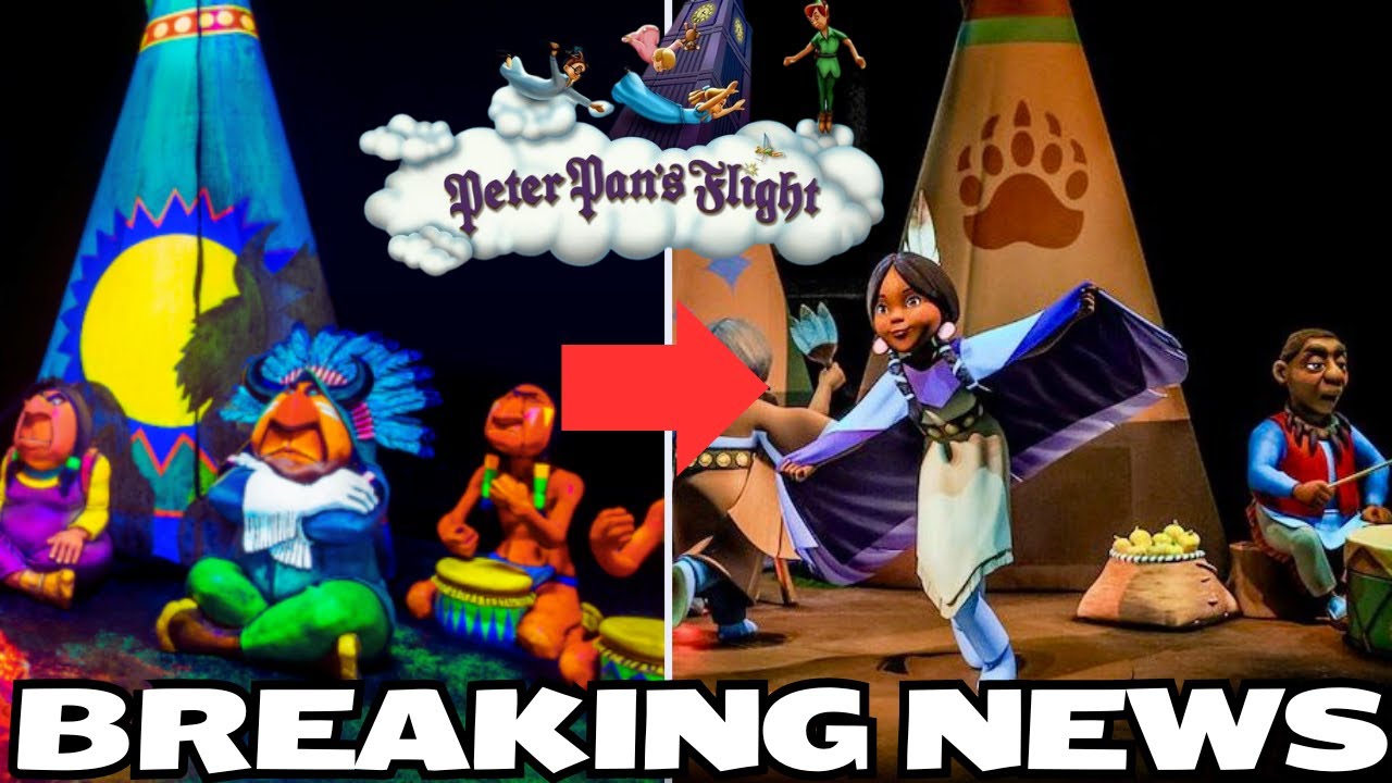 Peter Pan Flight Reopens with NEW Native American Scene - YouTube