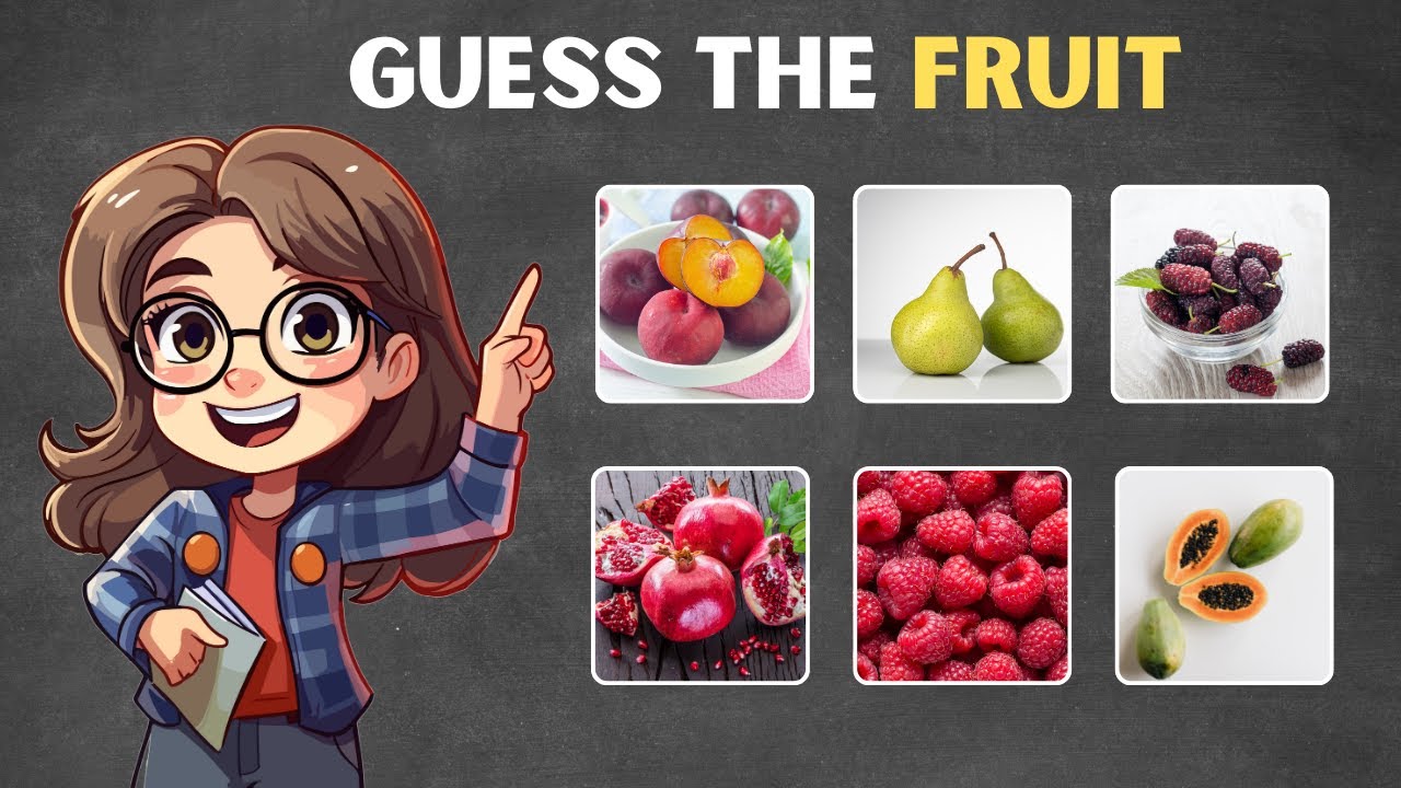 Guess the Fruit Challenge for Kids | Fun Fruit Challenge | Fruit name ...