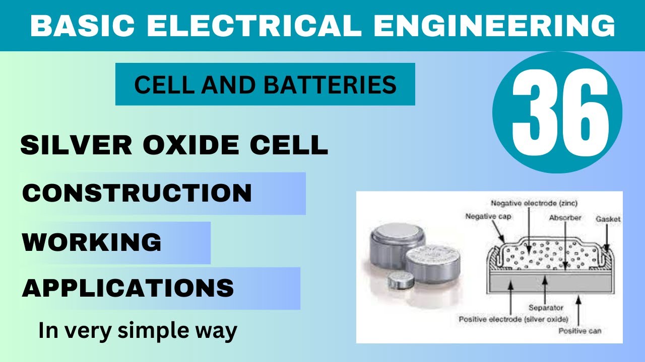 Silver oxide cell #Construction# Working # Applications # Advantages ...