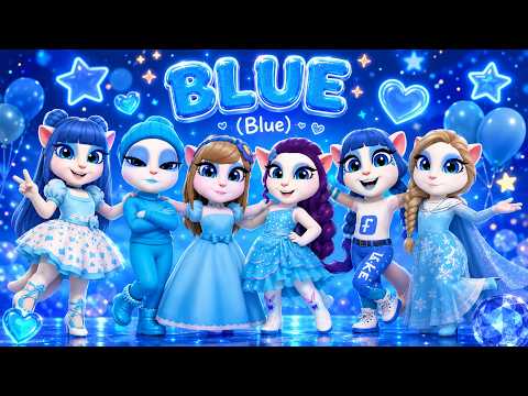 Angela & Friends 💙 Blue Style Friendship Day  My Talking Angela 2