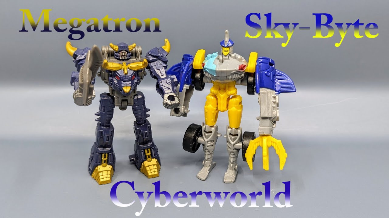 Chuck's Reviews Transformers Cyberworld Cyber Changers Megatron and Sky ...