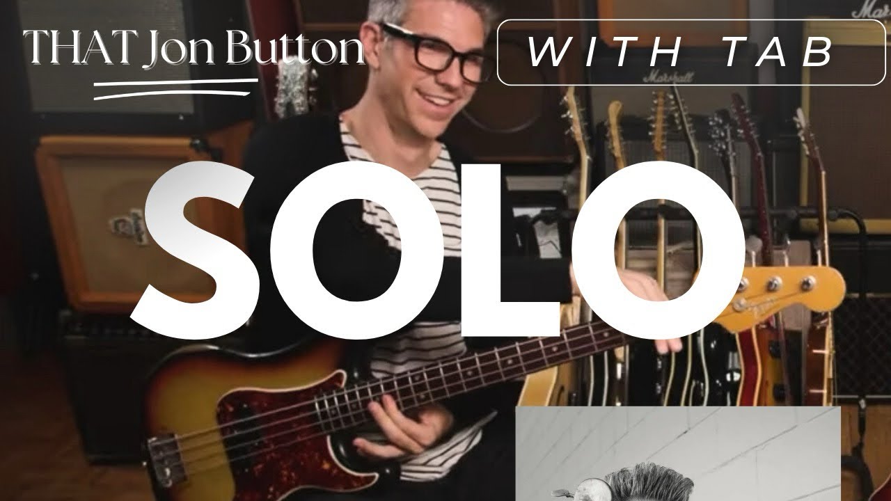 THAT Jon Button Bass Solo // with TAB // Mas Hino P Bass Pickups - YouTube