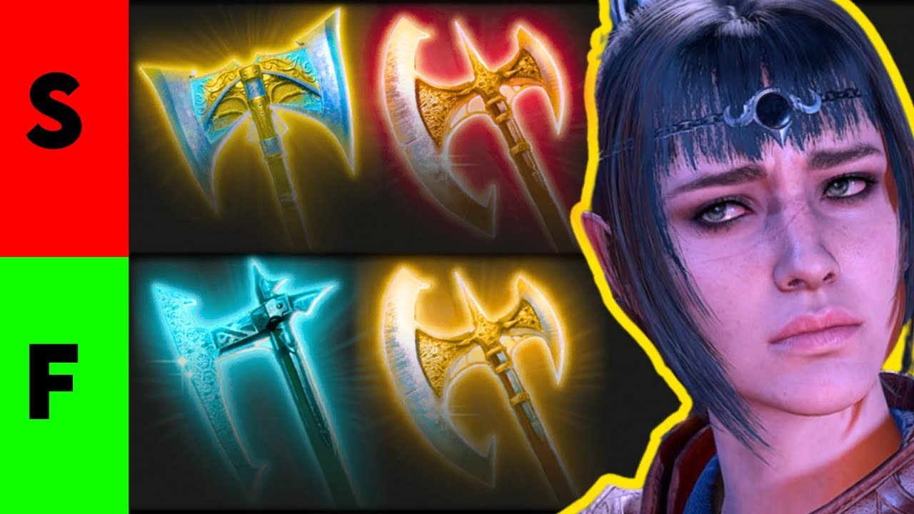 Baldur's Gate 3 BEST GREATAXE Weapon Tier List - YouTube