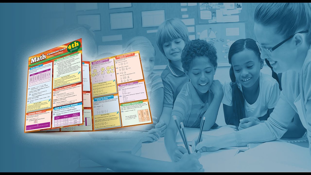 QuickStudy | Math: Common Core 4th Grade Laminated Study Guide - YouTube