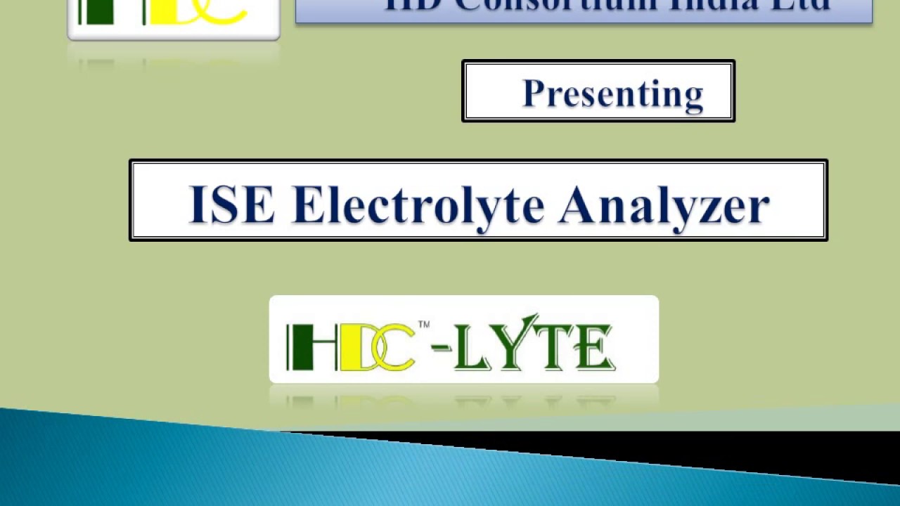 Hdclyte Electrolyte Analyzer from HD Consortium India Ltd - YouTube