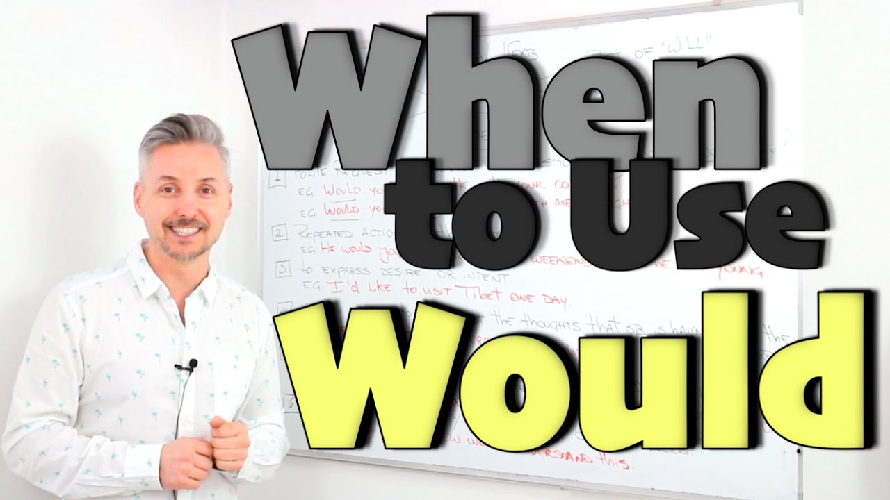 Lesson on "WOULD" (conditional, polite requests, repeated actions in ...