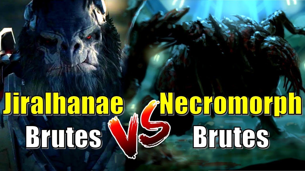Jiralhanae Brute VS A Necromorph Brute | Halo VS Dead Space ...