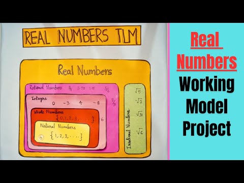 Real Numbers Working Model | Maths Working Model on Numbers | Maths ...