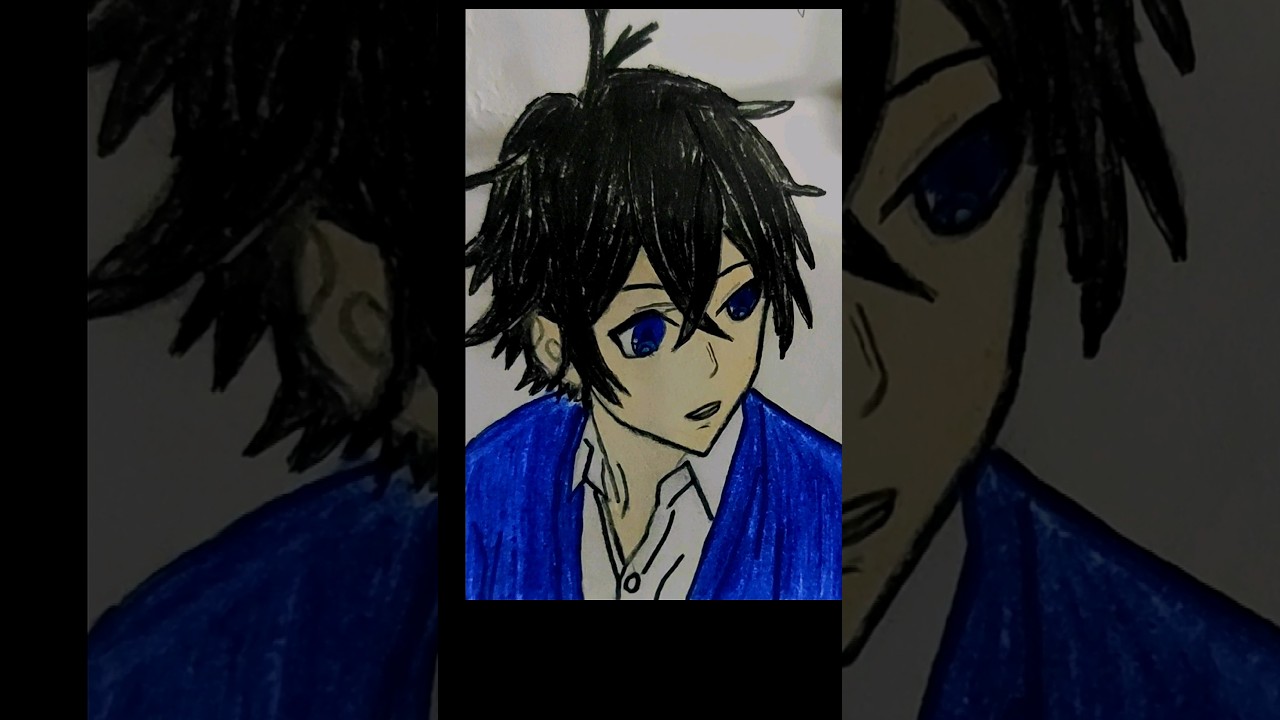 izumi miyamura#Horimiya#drawing #anime#challenge #colourfull - YouTube