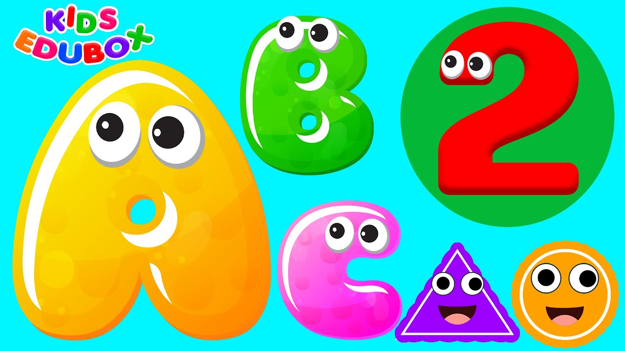 ABC, 123 & Shapes Learning Videos For Preschool | ABC And One Two Three ...