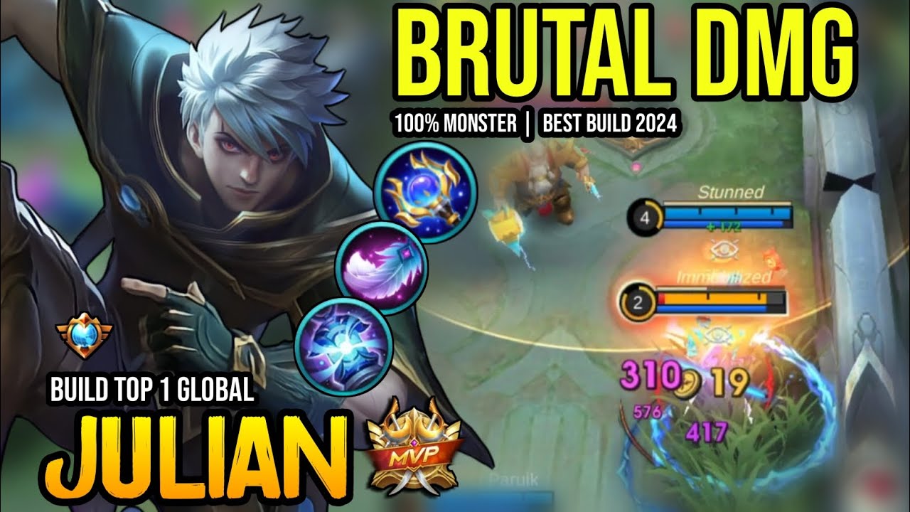 JULIAN BEST BUILD 2024 | BUILD TOP GLOBAL JULIAN GAMEPLAY | MOBILE ...