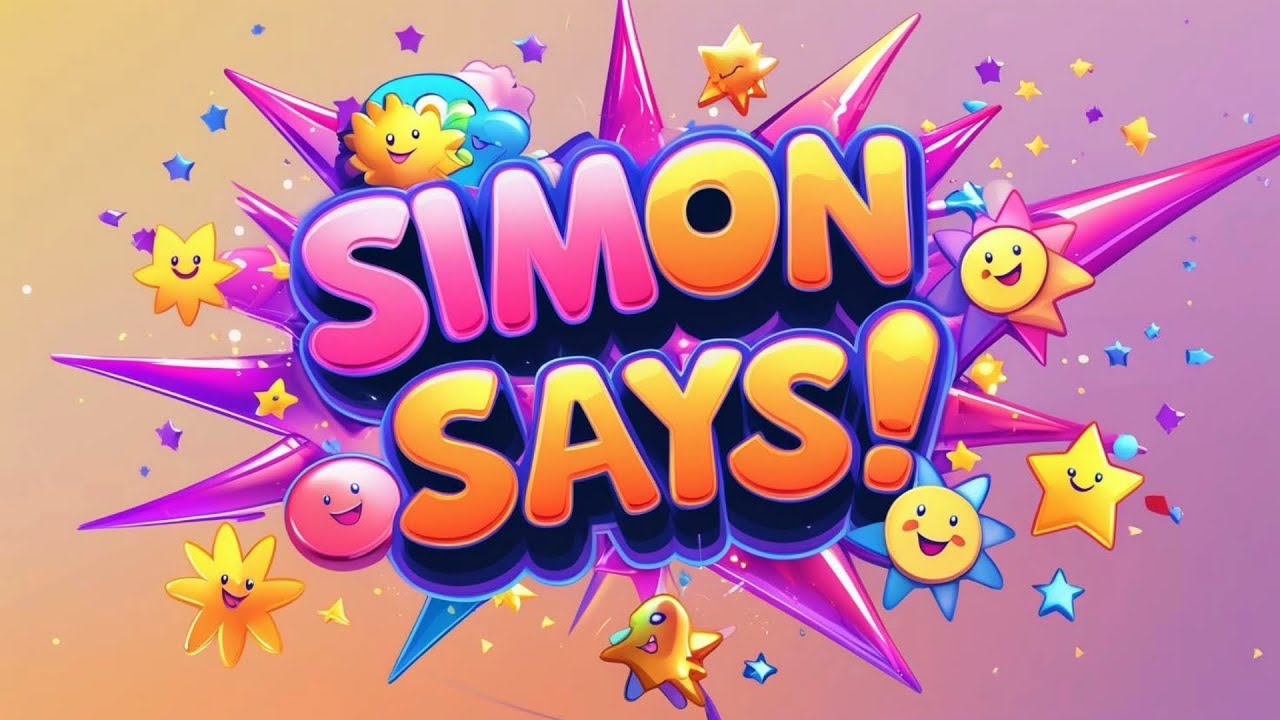 🎵 Simon Says Song for Kids Brain Break Dance Along Nursery Rhymes ...