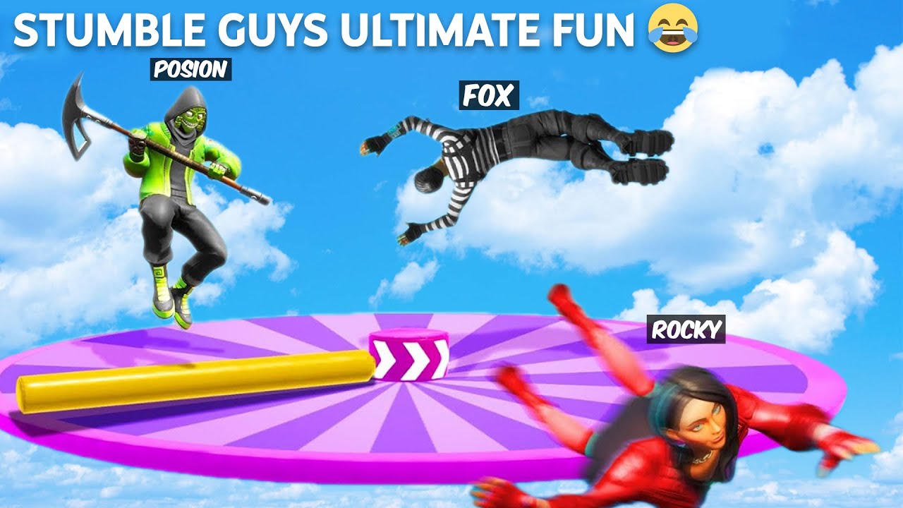 Stumble Guys Ultimate Fun 😂 With Friends - Black FOX - YouTube