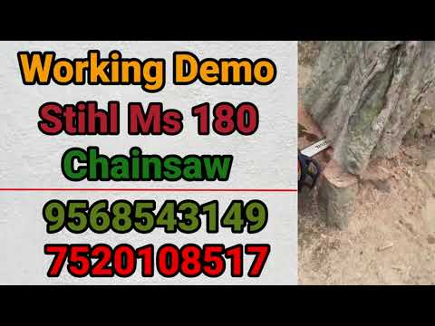 Stihl Ms 180 Chainsaw Working Demo