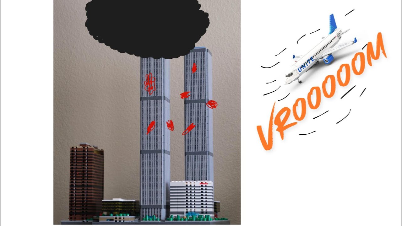 The second tower is collapsing - YouTube