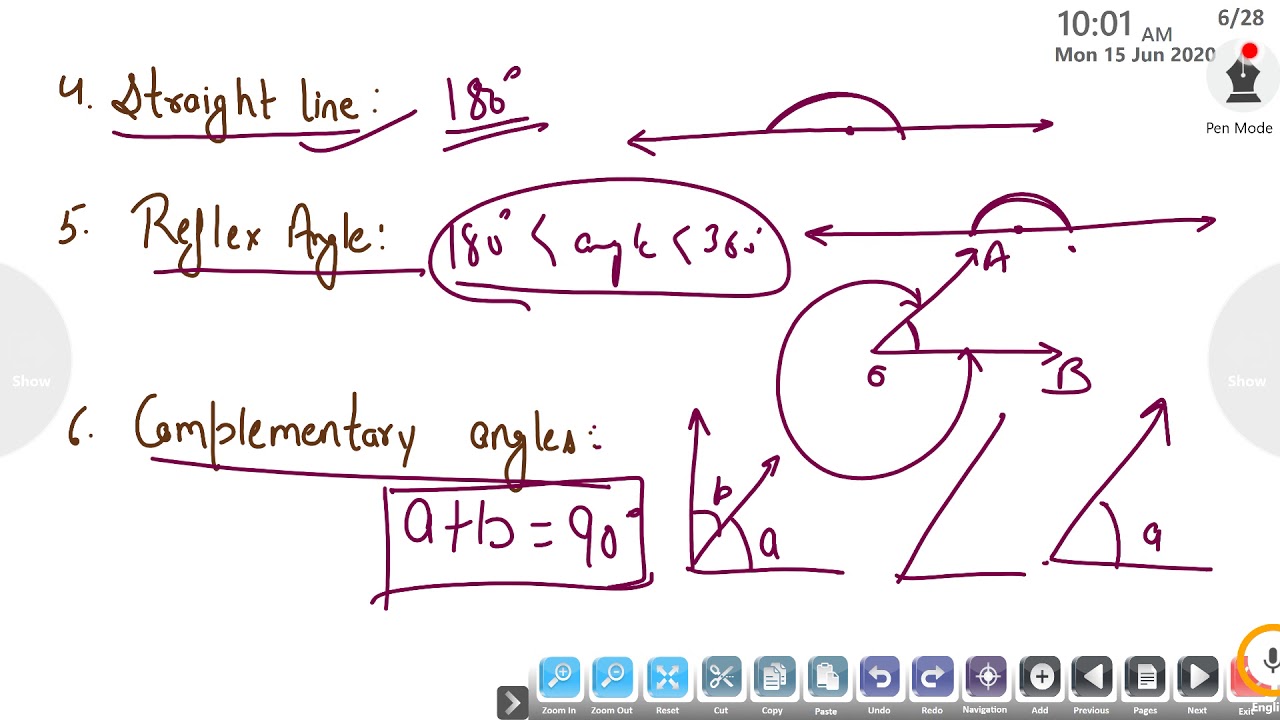 9th Mathematics Ch 6 Lines and Angles Part 1 - YouTube