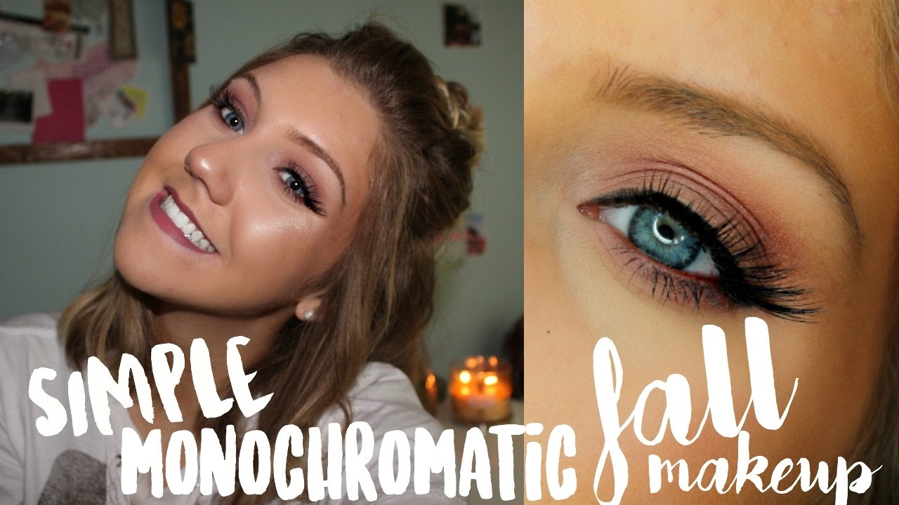 MONOCHROMATIC MAUVE MAKEUP FOR BEGINNERS - YouTube