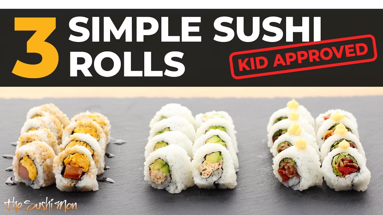 SIMPLE SUSHI to Make at Home (All Cooked) with The Sushi Man - YouTube