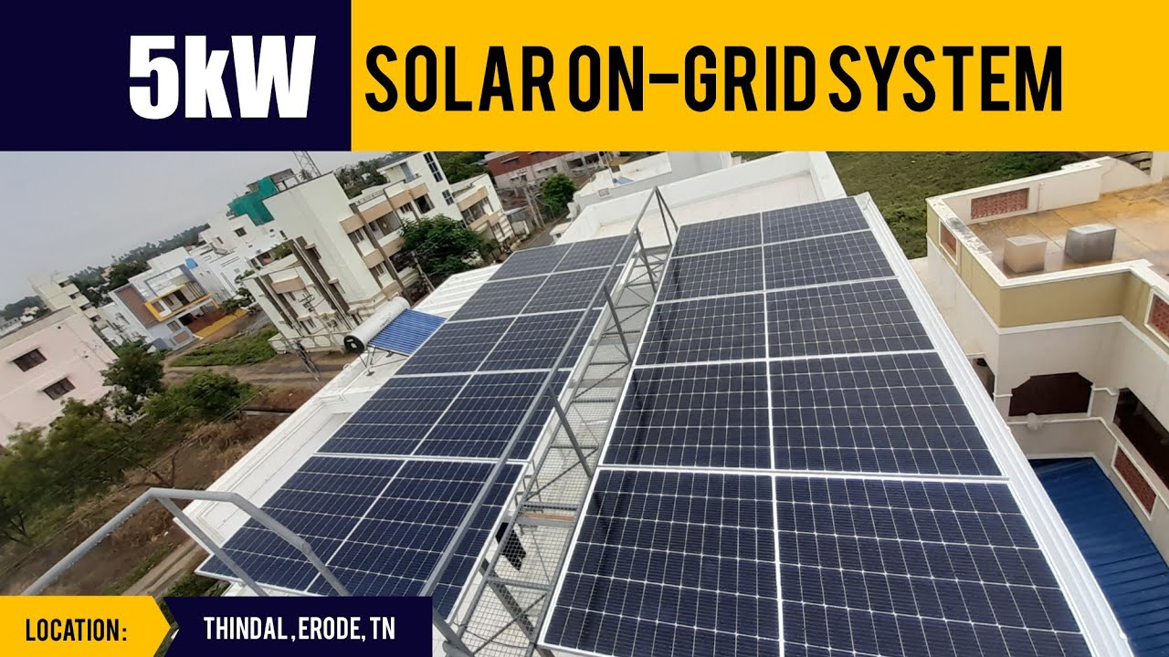 5kW Solar ongrid system | Residentials solar | Solar panel for home ...