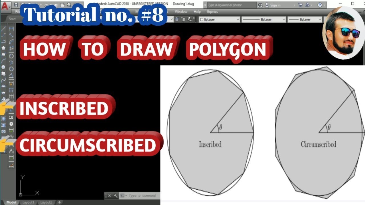 #8 || HOW TO DRAW POLYGON IN AutoCAD 2018|| in hindi and urdu || - YouTube