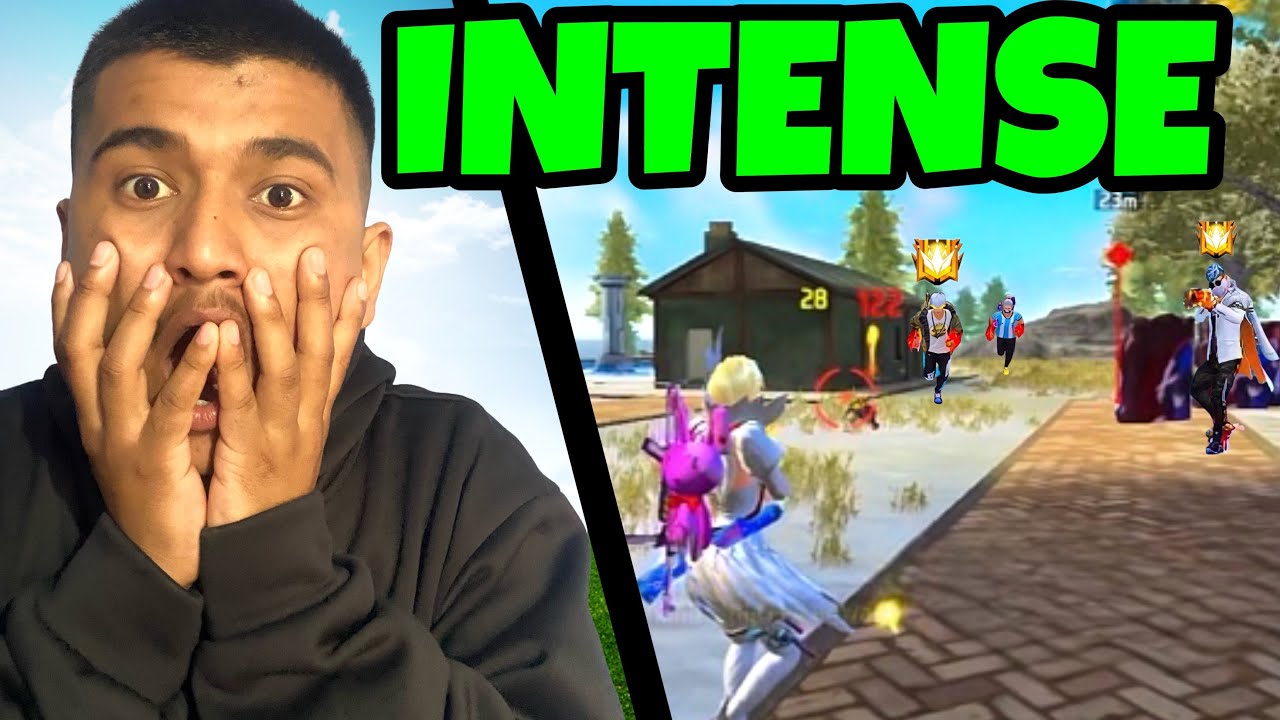 INTENSE GAMEPLAY IN BR RANK🔥🔥 - YouTube