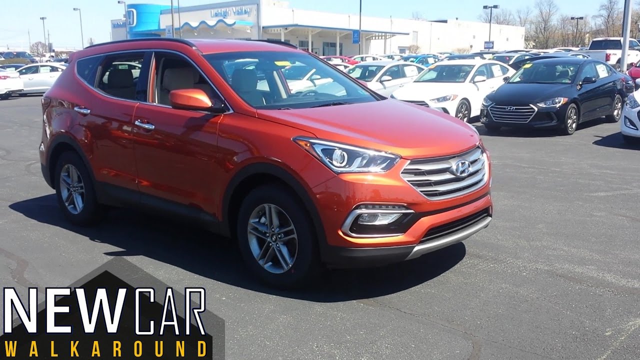 2017 Santa Fe Sport 2.4 AWD Canyon Copper In-Depth Walkaround - YouTube