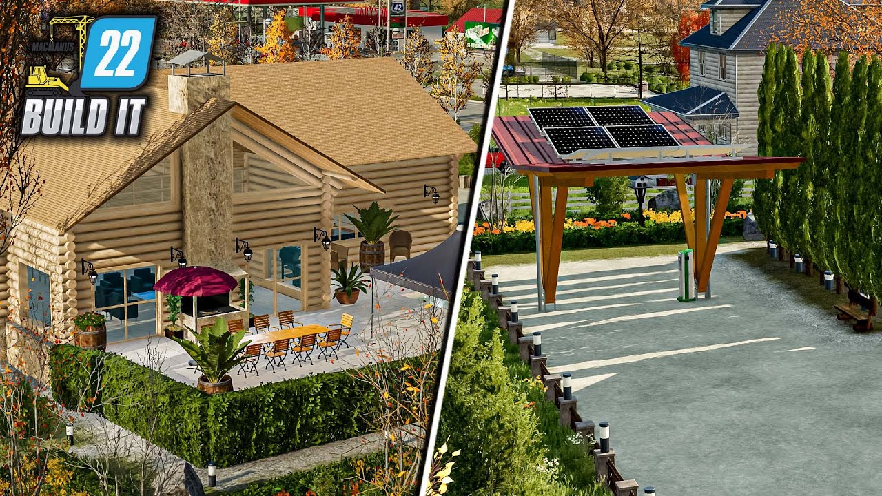 LS22 Build It Spezial #14 - Farmhaus mit Pool und kompletter ...