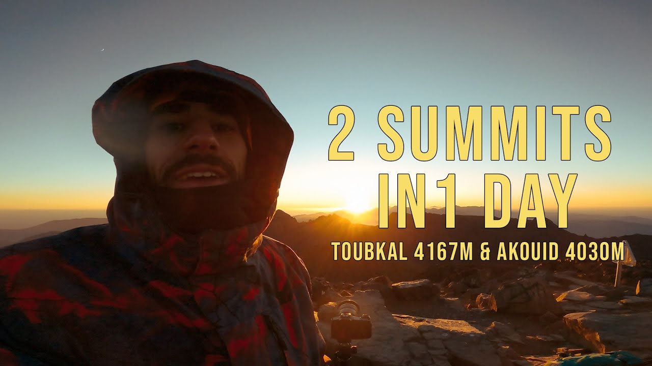 2 Summits in 1 Day | Toubkal 4167m & Akioud 4030m - YouTube