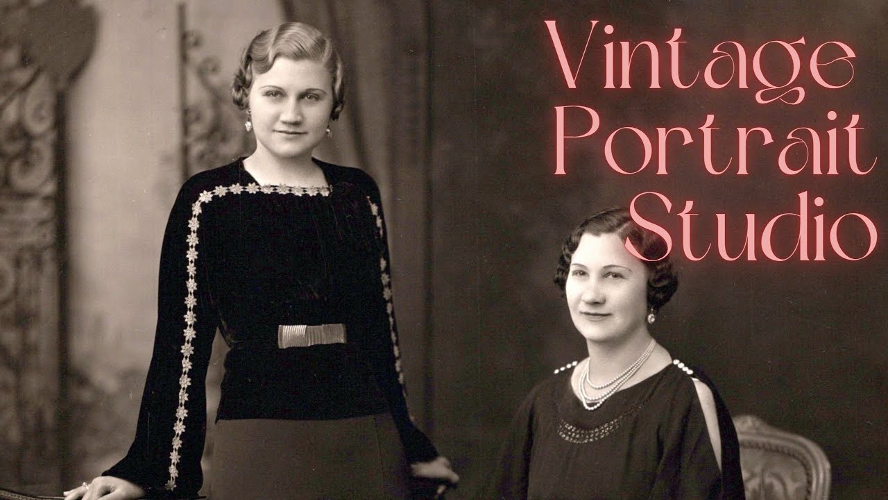 A Trip to the Portrait Studio- Vintage Photos 1900-1950s - YouTube
