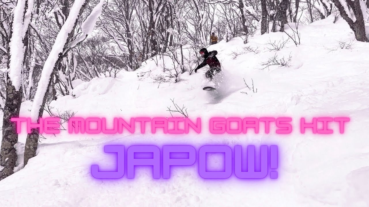 Mountain goats hit Japow! - YouTube