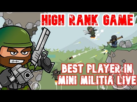 Mini Militia Highest Rank High Level Gameplay Live - YouTube