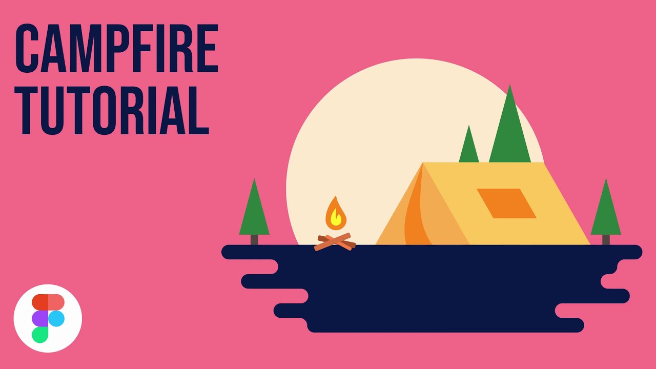 Campfire Illustration | FIGMA Illustration Tutorial - YouTube