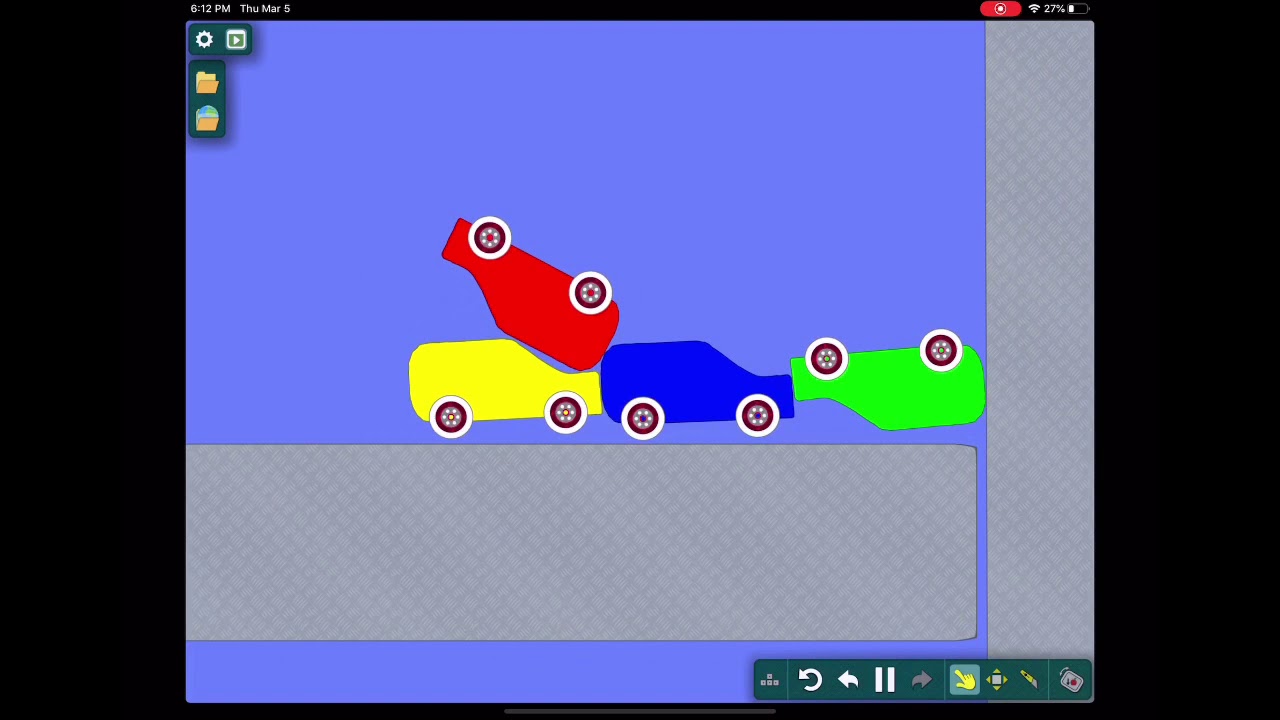 Awesome Algodoo Car Race - YouTube