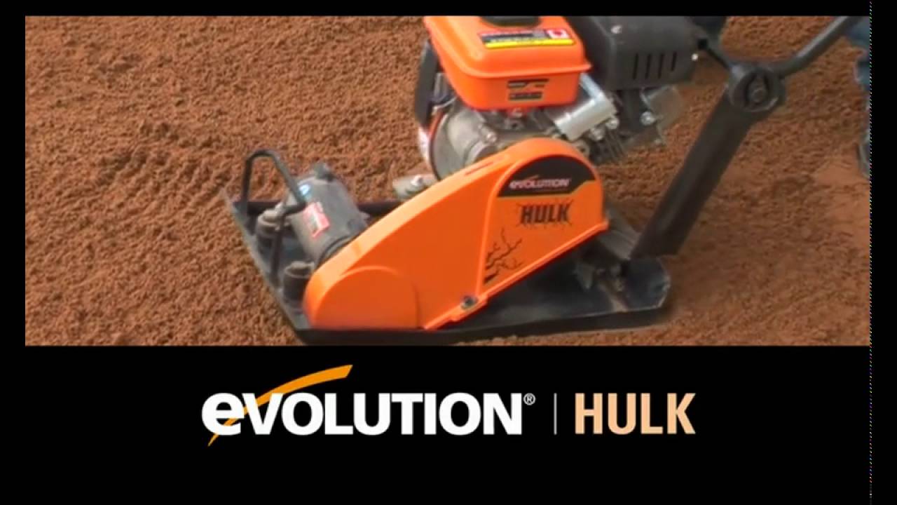 Evolution 'Hulk' 10kN Petrol Compactor Plate - YouTube