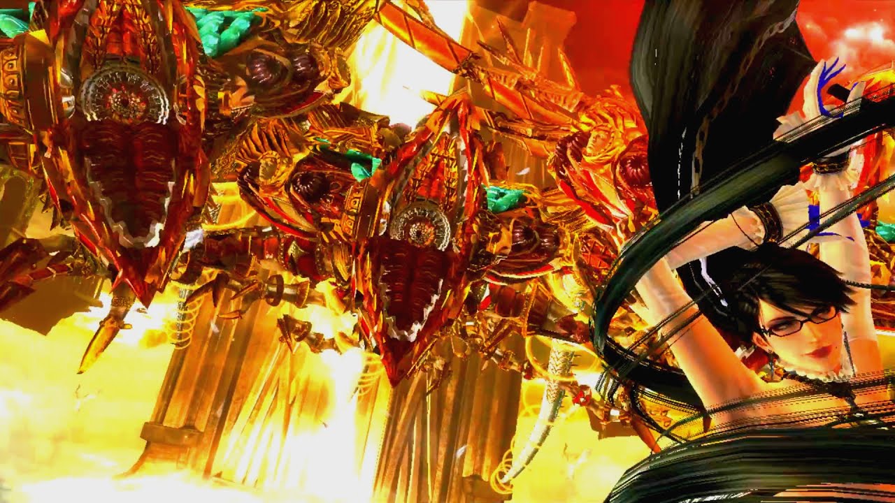 Bayonetta 2 Destroying The Dragon Gods! - YouTube