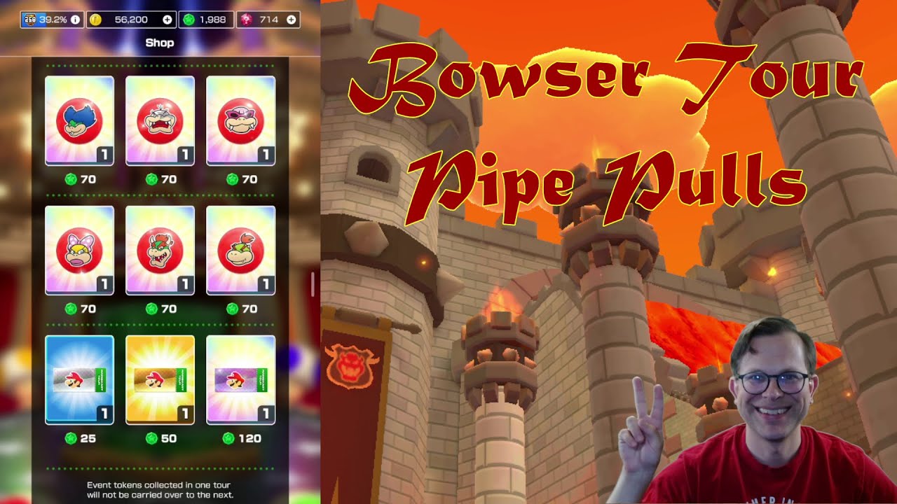 Bowser Tour '23 Pipe Pulls -- Token Shop and Multiplayer Pipes -- Mario ...