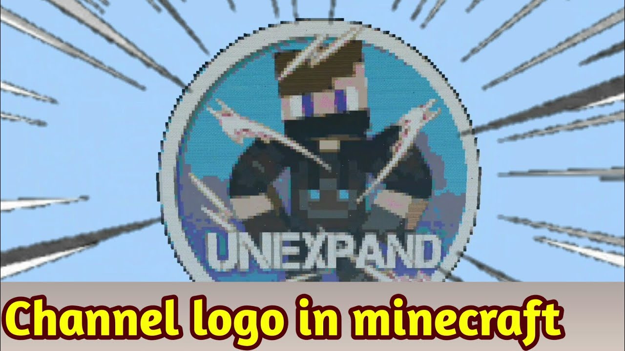 I made my "CHANNEL LOGO" in MINECRAFT😱 - YouTube