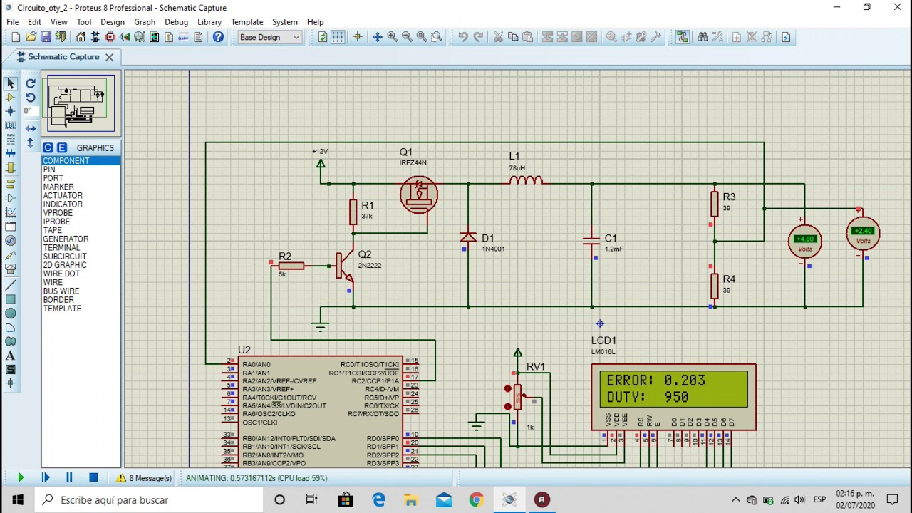 Circuito Buck (Simulación) - YouTube