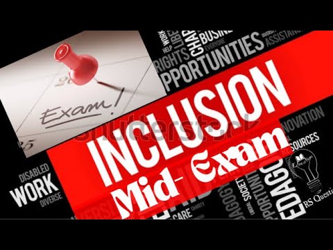 🔴 Inclusiveness MID EXAM | For Freshman - YouTube