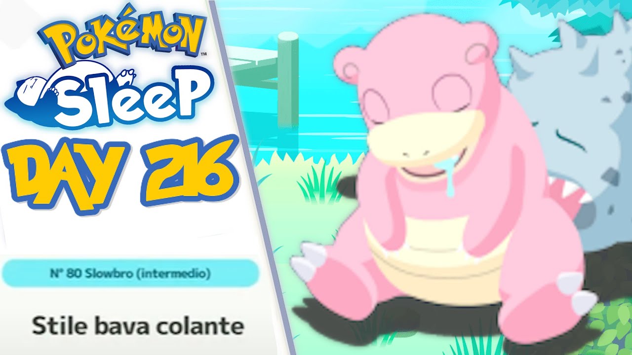 Pokémon Sleep【ポケモンスリープ】(DAY 216) Drooling Sleep with Slowbro (Snoozing ...