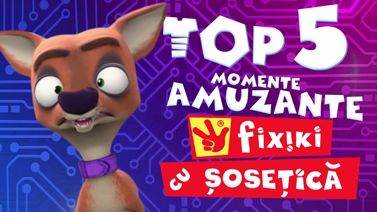 Top 5 Momente Amuzante cu Șosețica 🐶 Fixiki Sezonul 1 și 2 | Desene ...