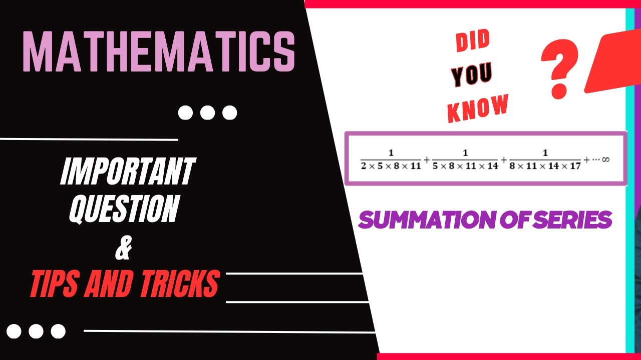 Short Tricks for Series and Progressions|| NIMCET 24 || Important Questions ||Mathematics ...