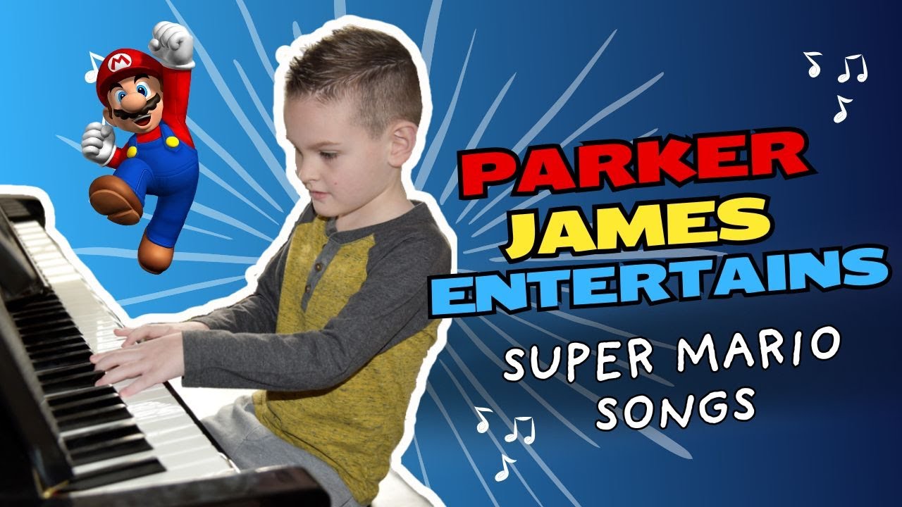 6 year old plays SUPER MARIO SONGS on the piano! - YouTube