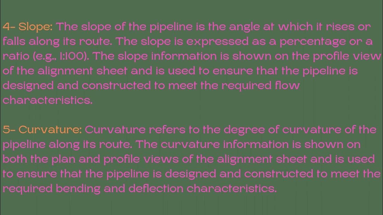 How to Understand a Pipeline Alignment Sheet - YouTube