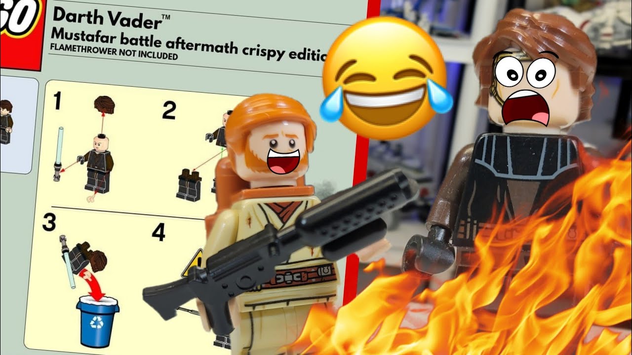 😂Recreating MORE FUNNY MEME LEGO Star Wars Set Instructions In LEGO ...
