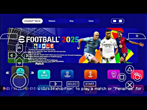 EFOOTBALL PES 2025 PPSSPP ISO NO TEXTURES & NO SAVE DATA REAL FACES ...