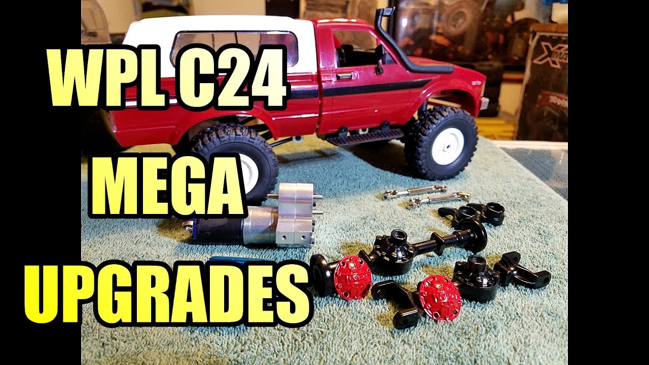 WPL C24 UPGRADES Motor-transmission-driveshafts-metal axles ...