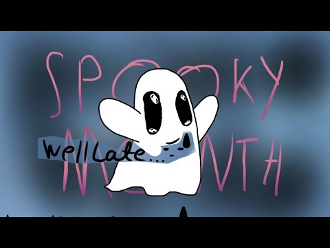 Spooky art (late!) - YouTube