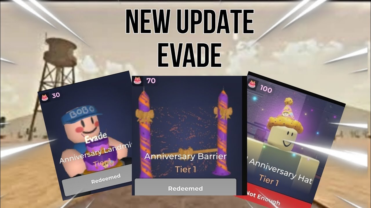 NEW EVADE UPDATE!! SHOWING ALL THE NEW ITEMS!!!! - YouTube